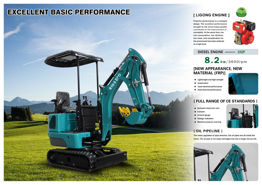 1 Ton Chinese Mini Excavator R10-5ECO Manufacturer_Price_Supplier ...