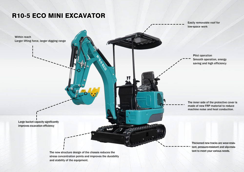 1 Ton Chinese Mini Excavator R10-5ECO Manufacturer_Price_Supplier - Shandong Rippa Machinery ...