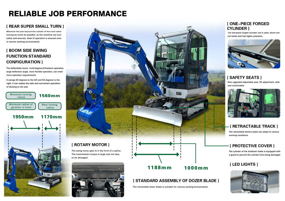 Nueva miniexcavadora de 2 toneladas con cabina Fabricante_Precio ...